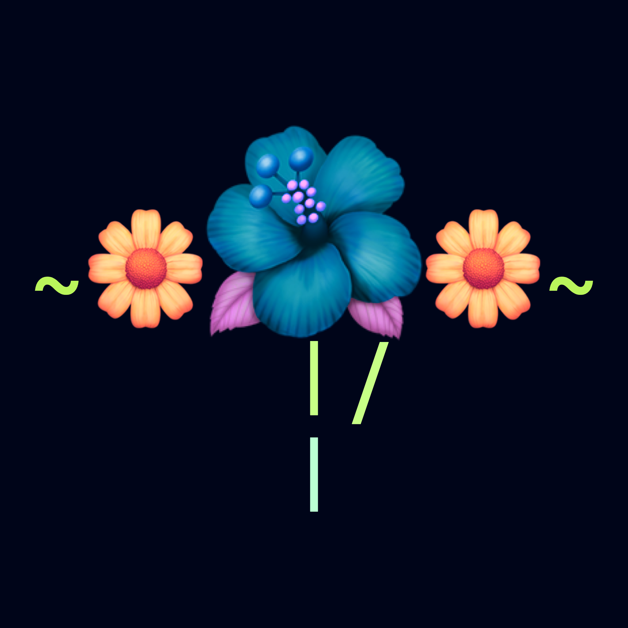 ASCII Flowers - FAIR.XYZ